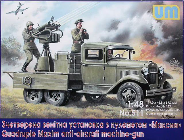 UM 1/48 Quadruple Maxim Anti-Aircraft Machine-Gun (511) – Monster ...
