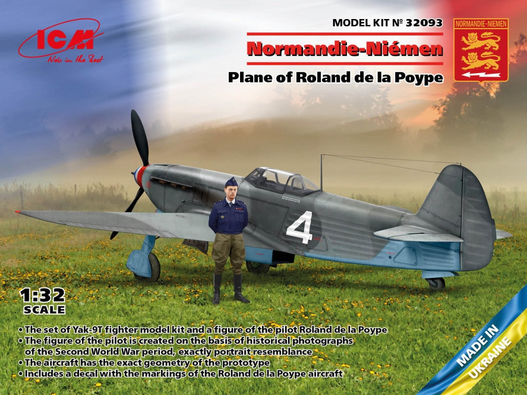 ICM 1/32 Yak-9T Plane of Roland de la Poype (32093) – Monster Models ...