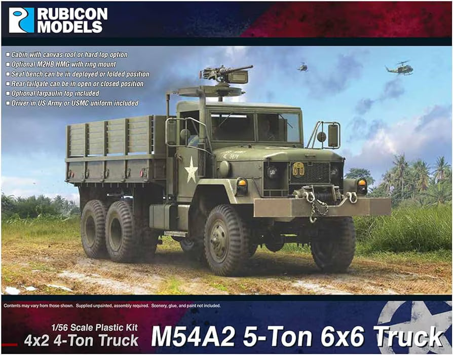 Rubicon Models 1/56 M54A2 5-Ton 6x6 Truck (280133) – Monster Models and ...