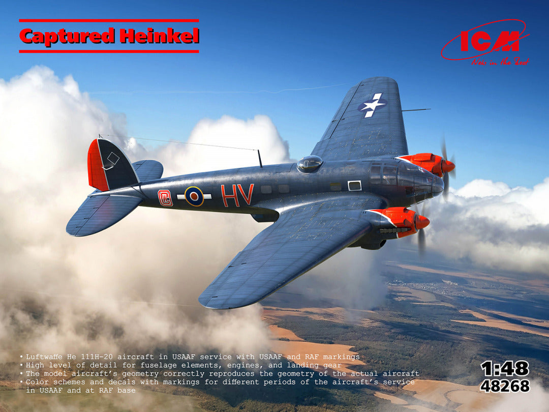 ICM 1/48 Captured Heinkel (48268) – Monster Models and Games