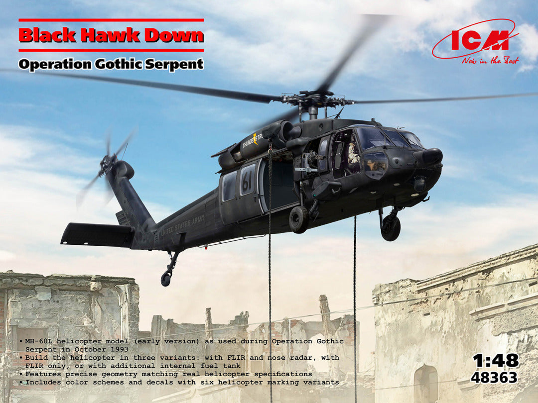 ICM 1/48 Black Hawk Down Operation Gothic Serpent (48363) – Monster ...