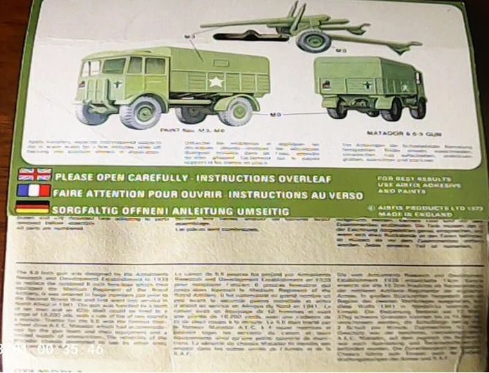 Airfix HO/OO 1/76 AEC Matador and 5.5" Gun (01314-9) – Monster Models ...