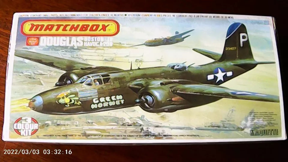 Matchbox 1/72 Douglas Boston Mk IV Havoc A-20G (Film Sealed) (PK-120 ...